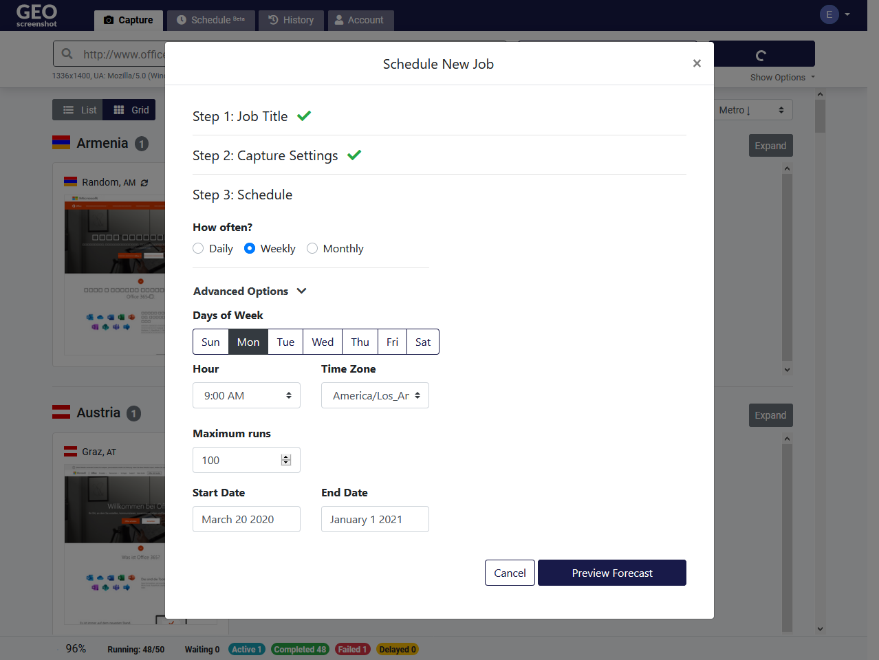 GeoScreenshot - Test your website from 100s of locations worldwide